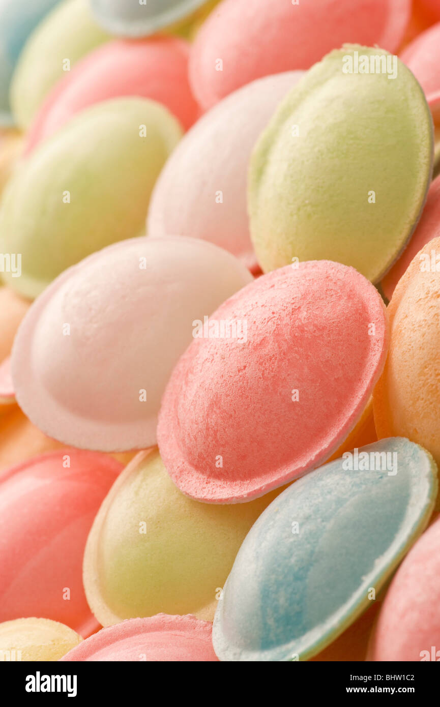 Flying Saucer sweets, made from rice paper that has a sour sherbet ...