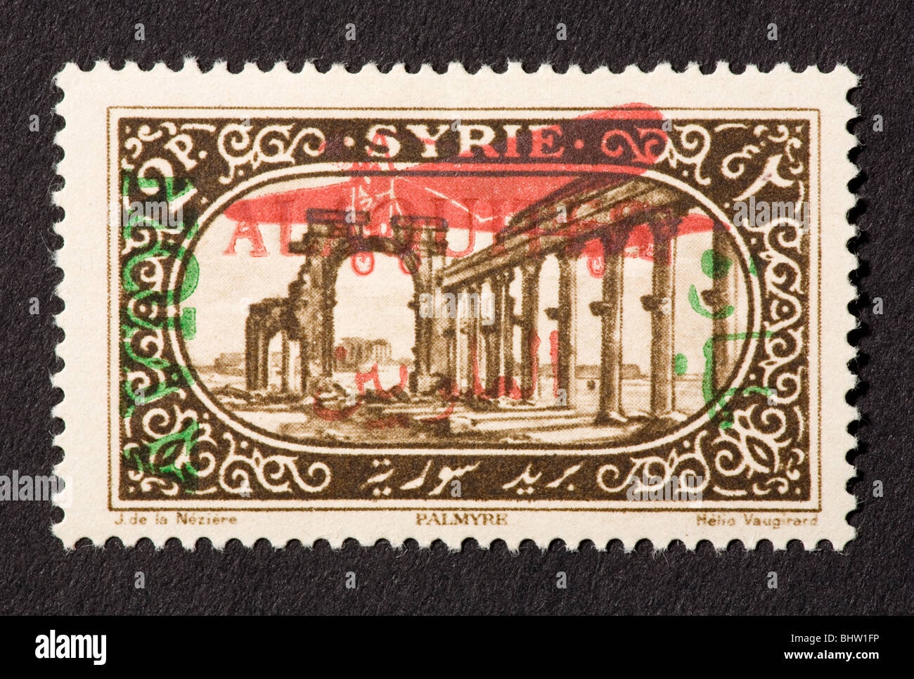 Airmail postage stamp syria hi-res stock photography and images - Alamy