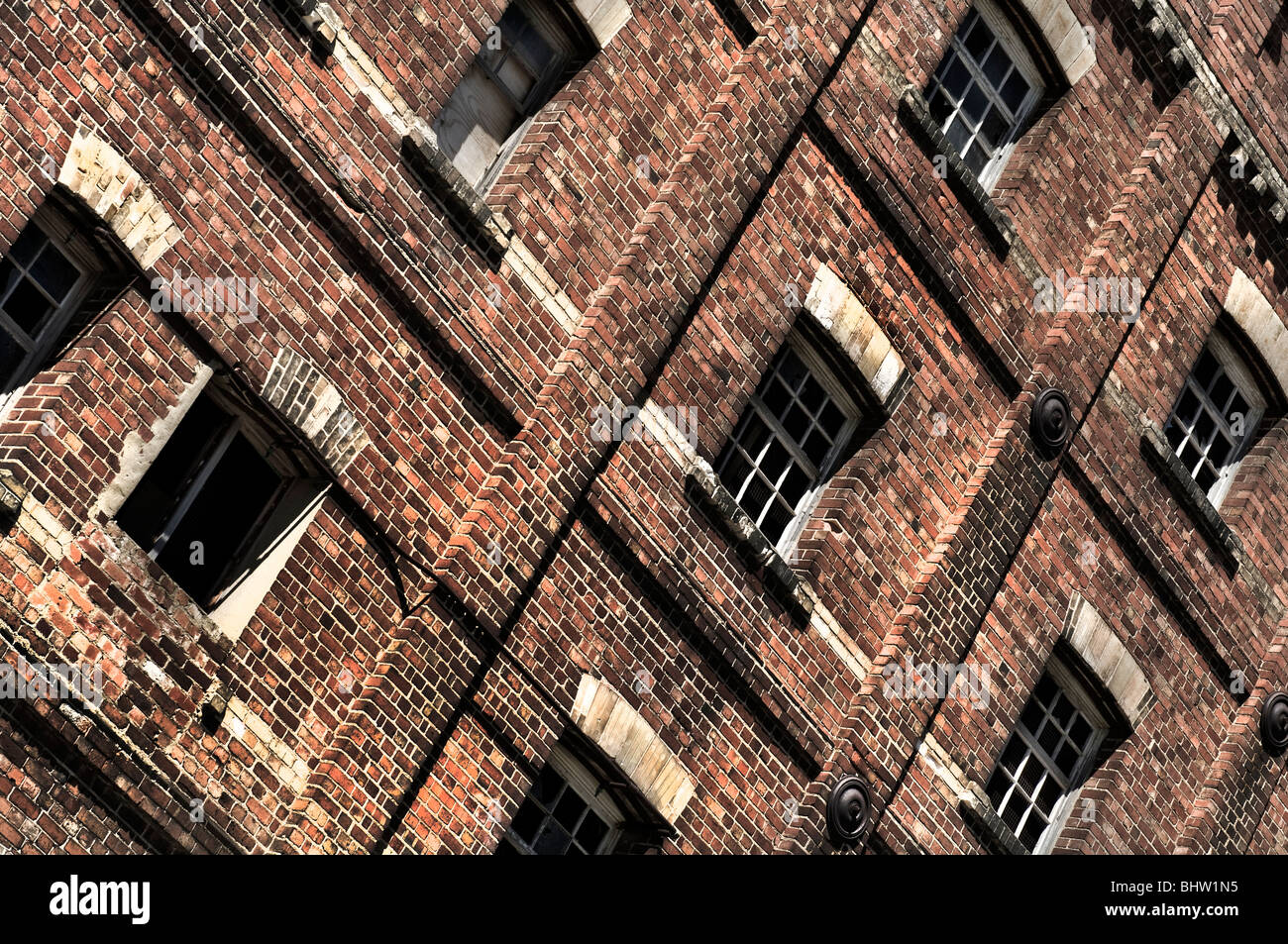 Old Factory Building Texture Factory Windows Texture: Background