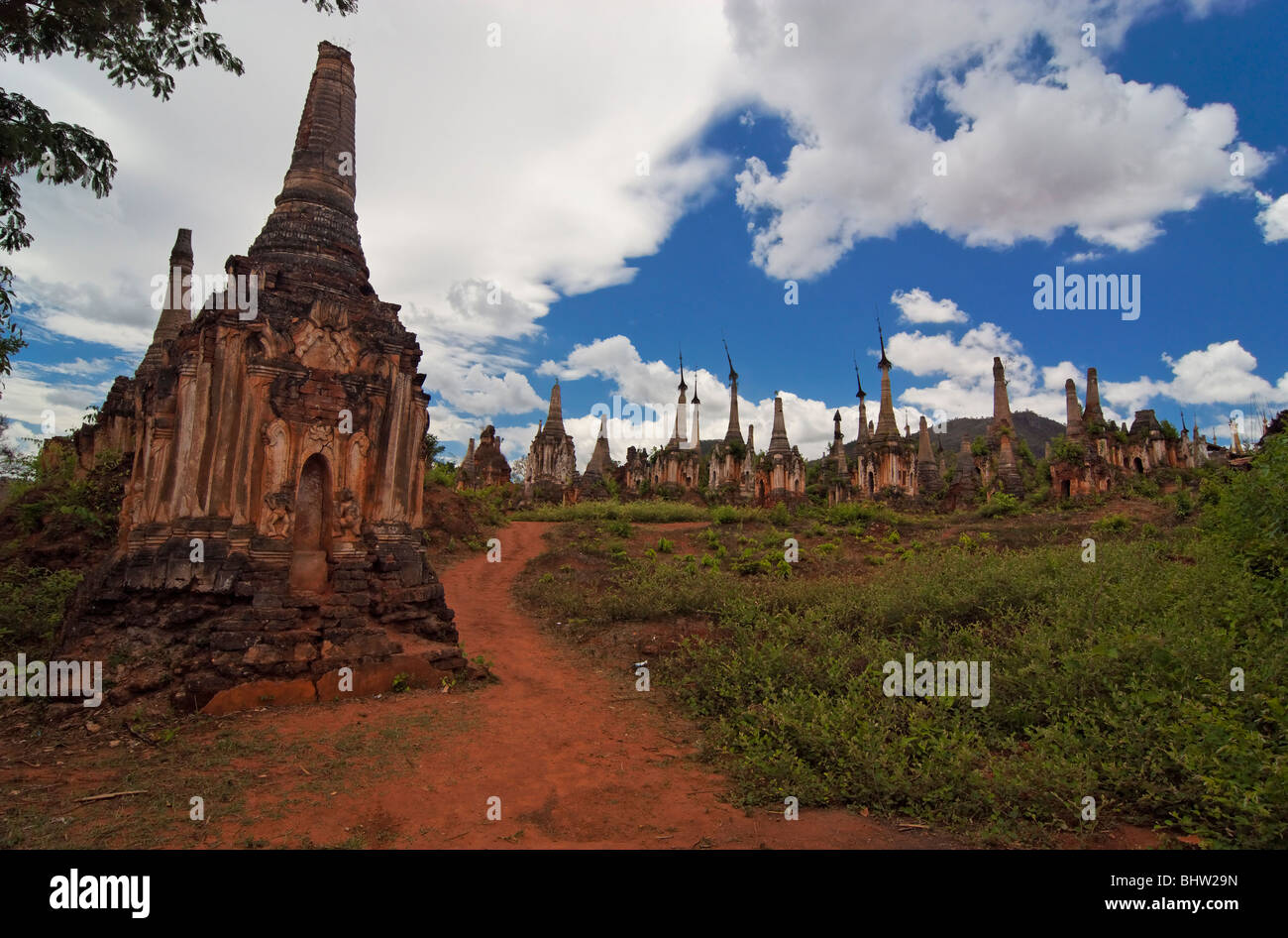 Stupa ruins in Myanmar Stock Photo - Alamy