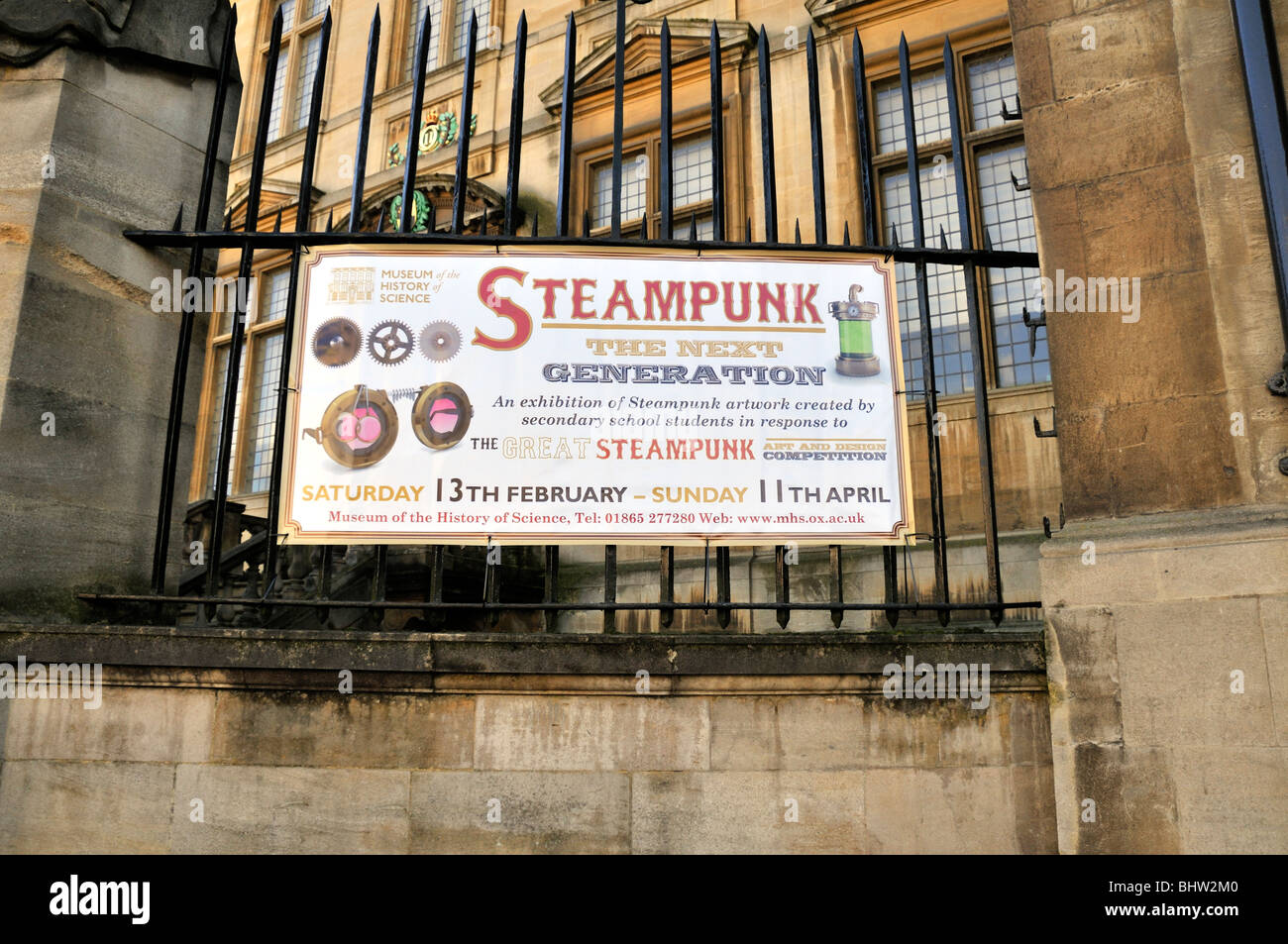 Steampunk Exhibition Signage outside the Museum of the History of ...