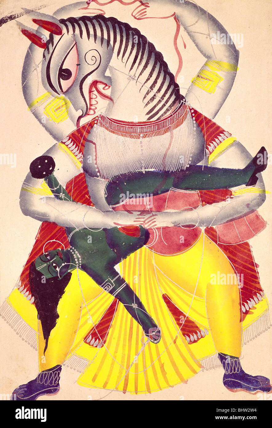 Kalighat painting hi-res stock photography and images - Alamy