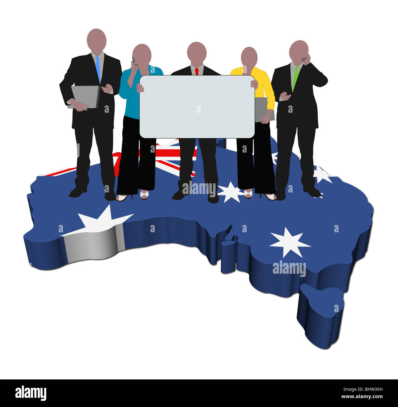 Australia map people group hi-res stock photography and images - Alamy