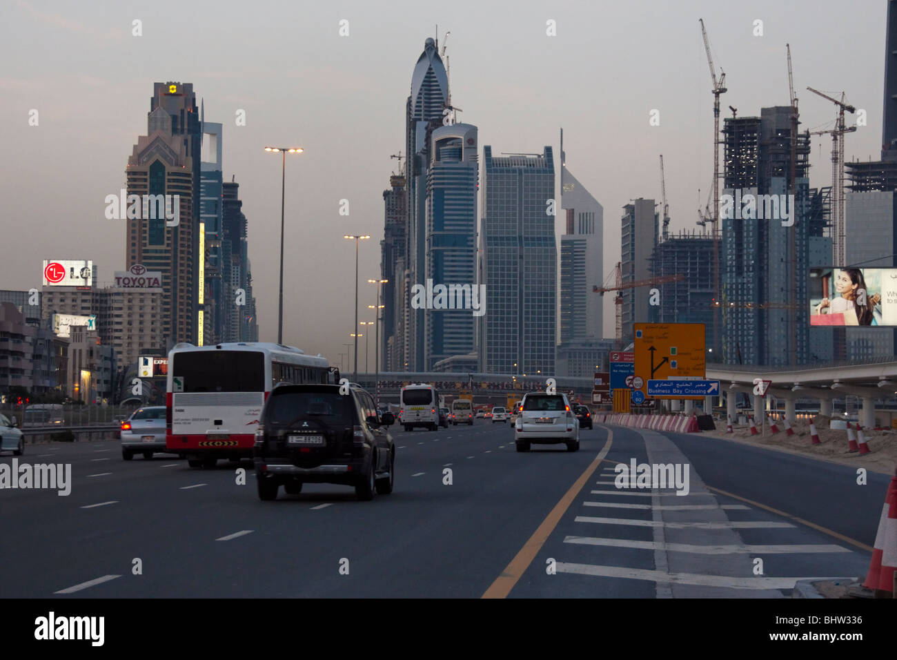 Highway in Dubai, U.A.E Stock Photo - Alamy