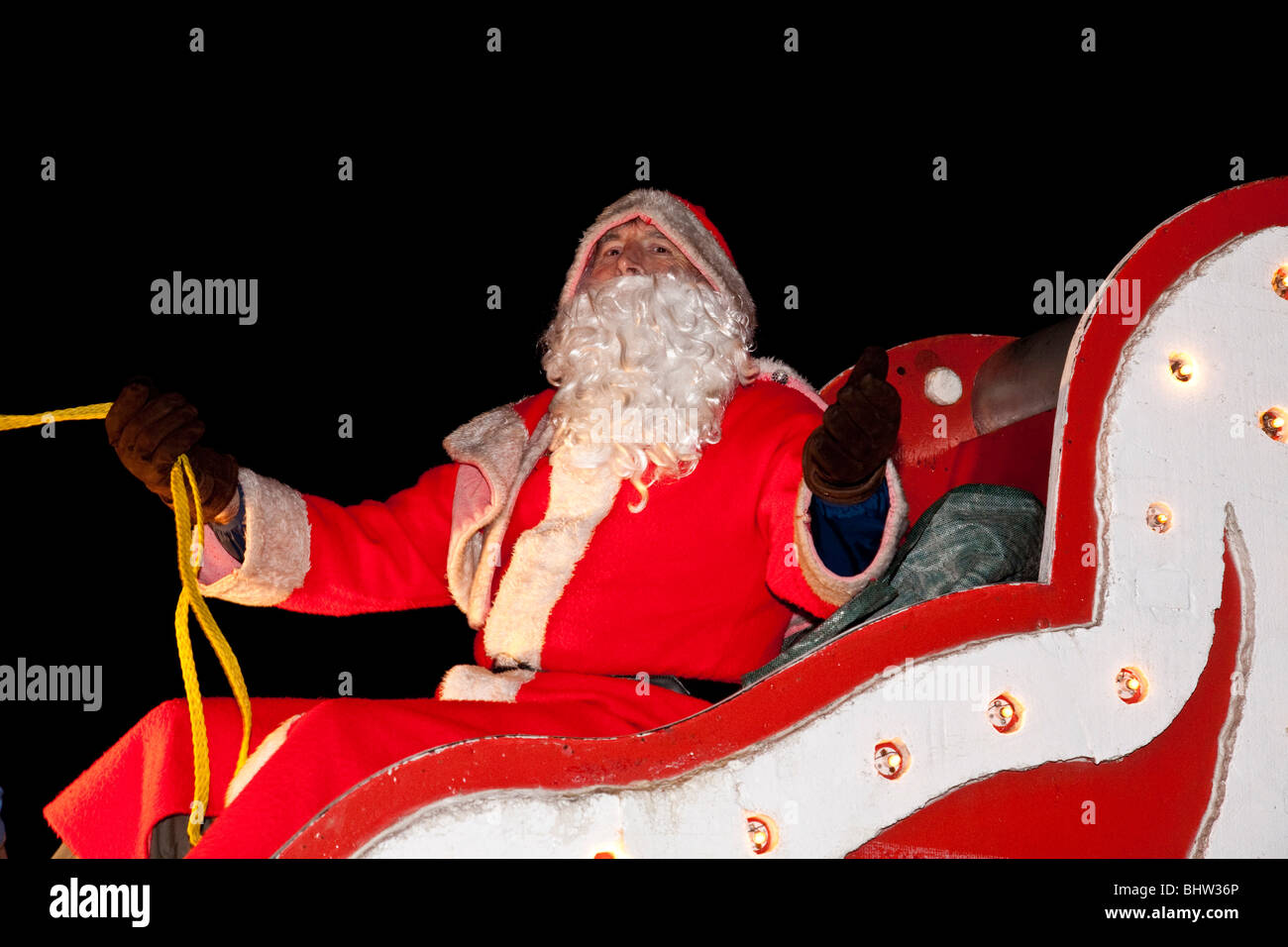 Father christmas and sleigh hi-res stock photography and images - Alamy