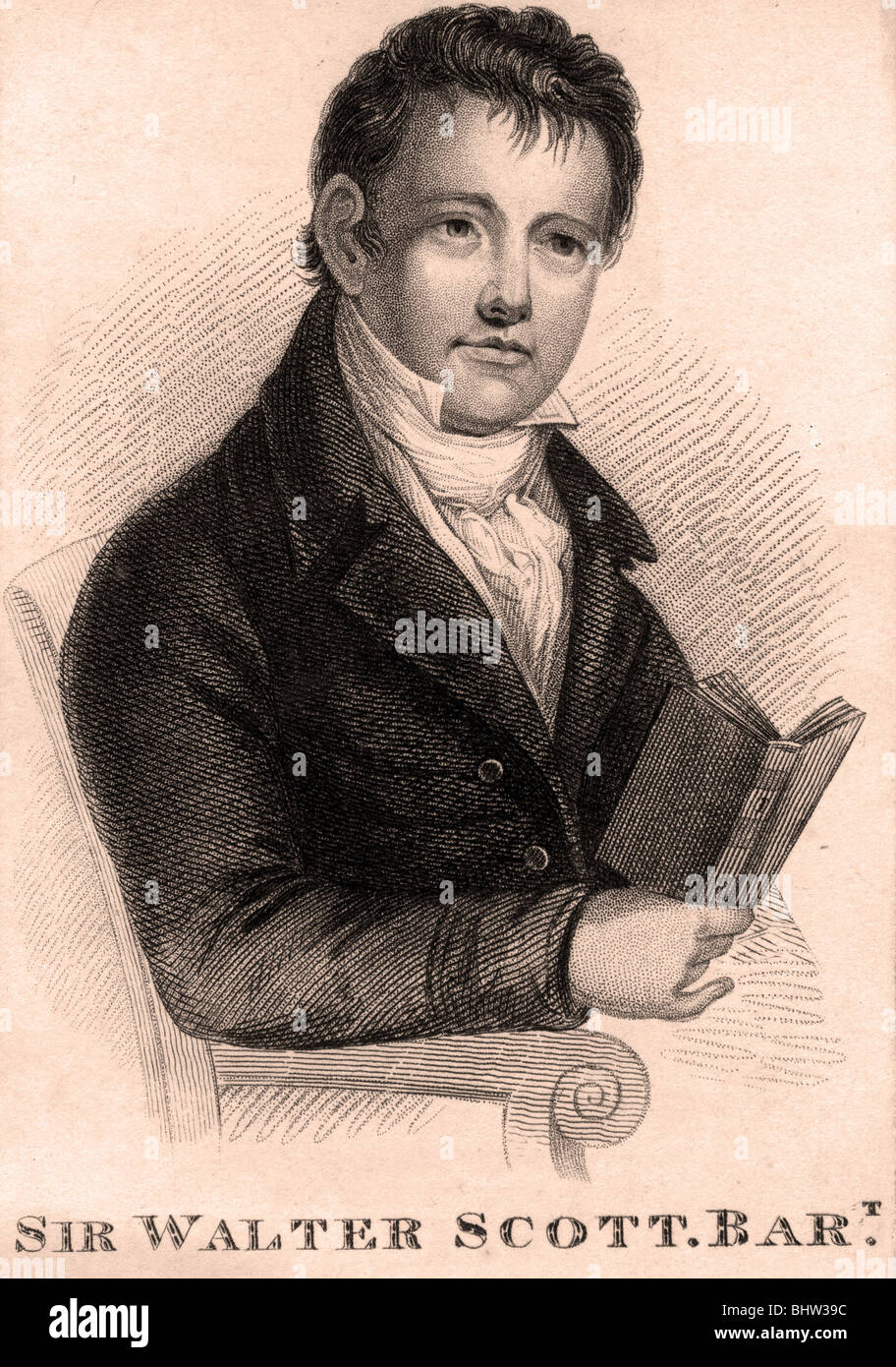 SIR WALTER SCOTT - Scottish novelist and poet (1771-1832 Stock Photo ...