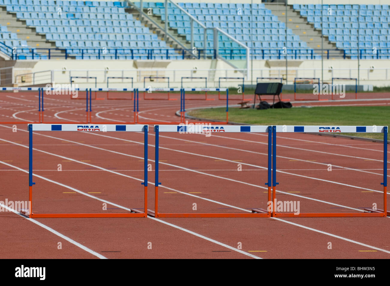 Empty racetrack with barriers in Beirut Lebanon Middle East Stock Photo ...