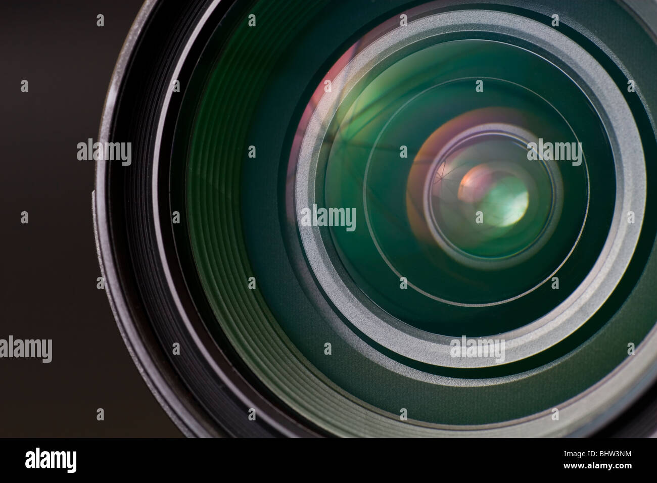 objective with lense reflections. Shot in studio Stock Photo - Alamy