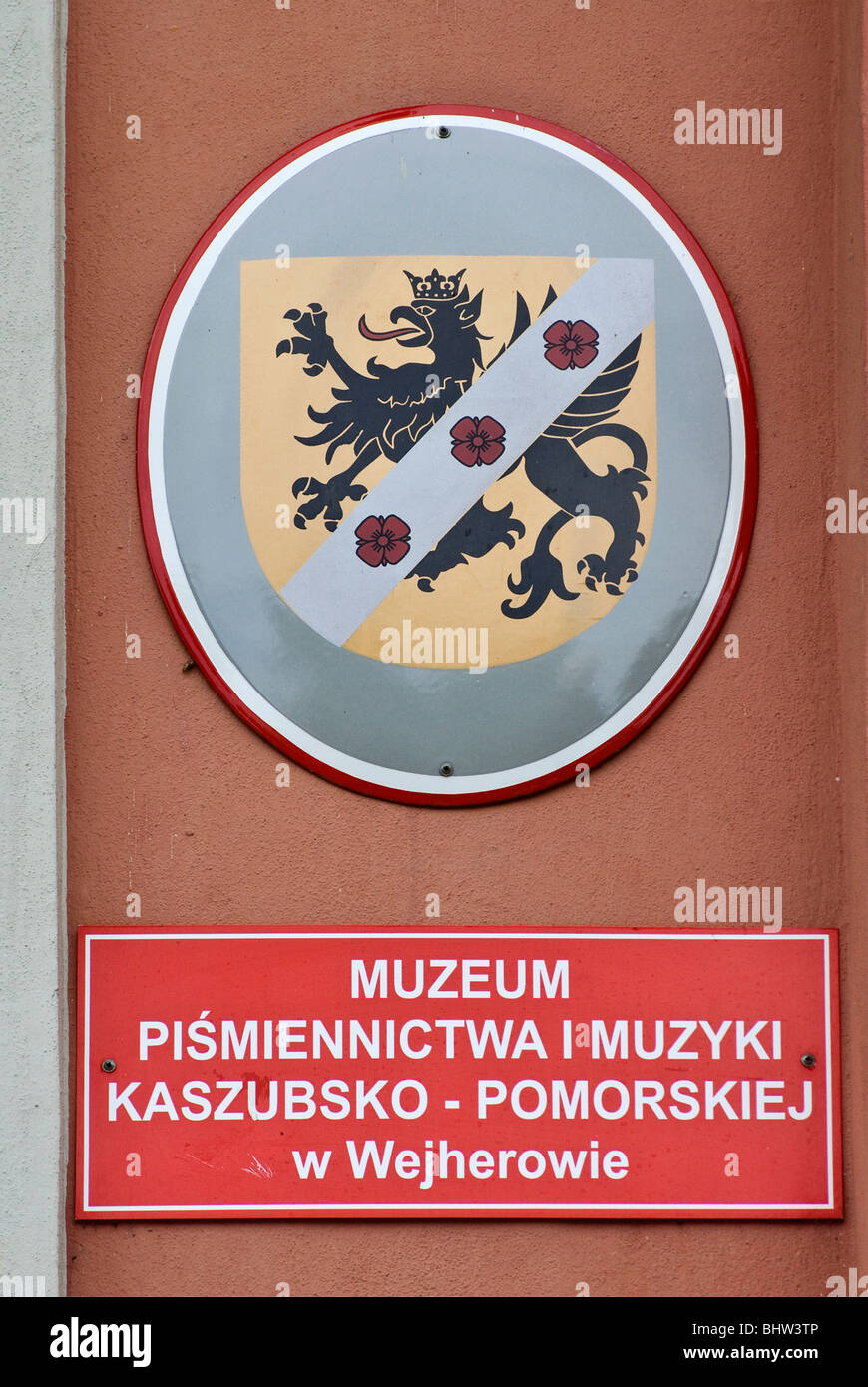 Sign of Museum of Kashubian and Pomeranian Writing and Music at ...