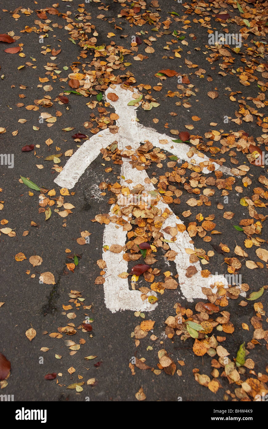 Painting on the ground Stock Photo - Alamy