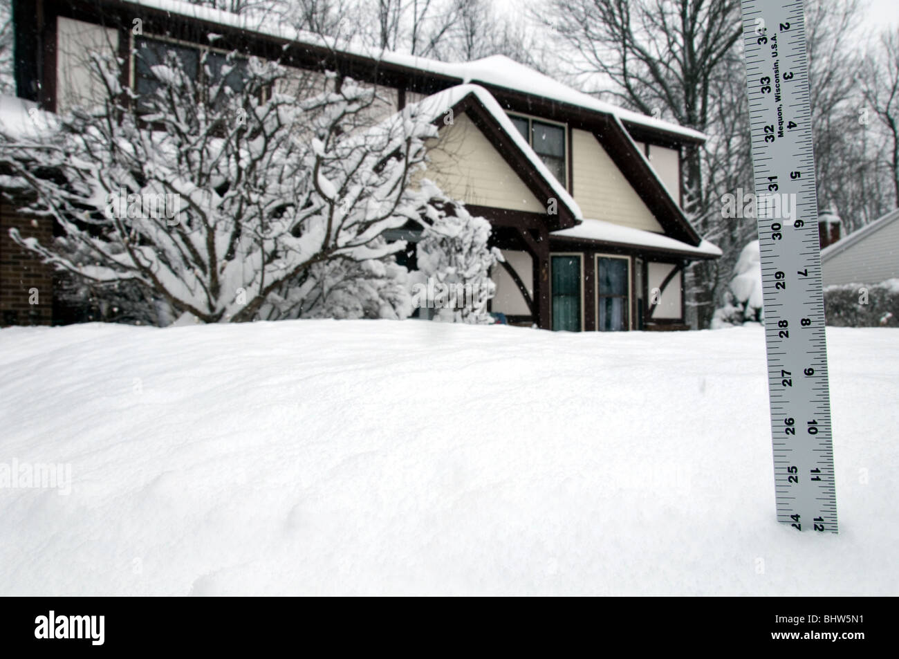 After a blizzard in Fairport, NY USA Stock Photo - Alamy