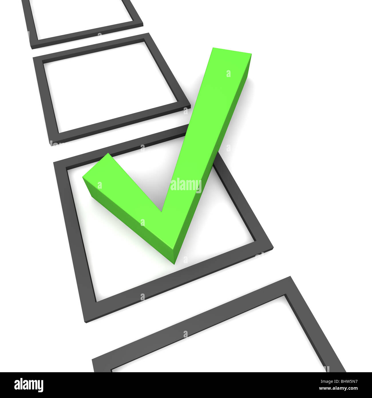 Check mark isolated on white Stock Photo - Alamy