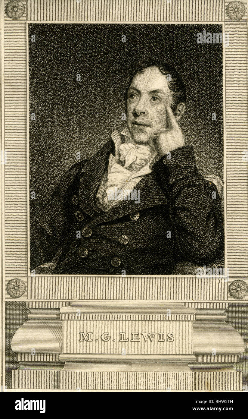 MATTHEW GREGORY LEWIS - English novelist and dramatist (1775-1818 ...