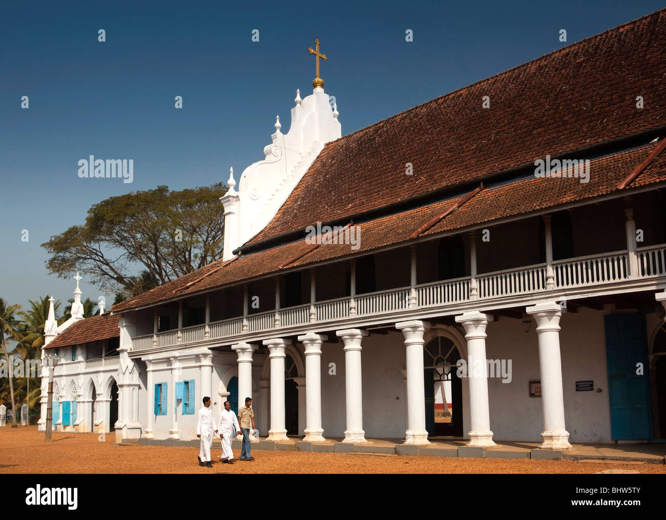 India, Kerala, Champakulam village, Syrian Christian Church in historic ...