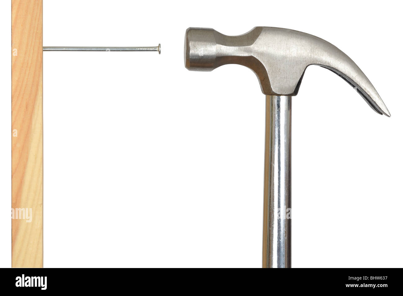 Nail and Hammer Stock Photo - Alamy