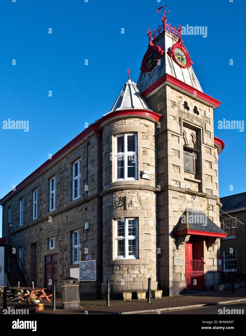 Marazion Town Hall, Cornwall Stock Photo - Alamy