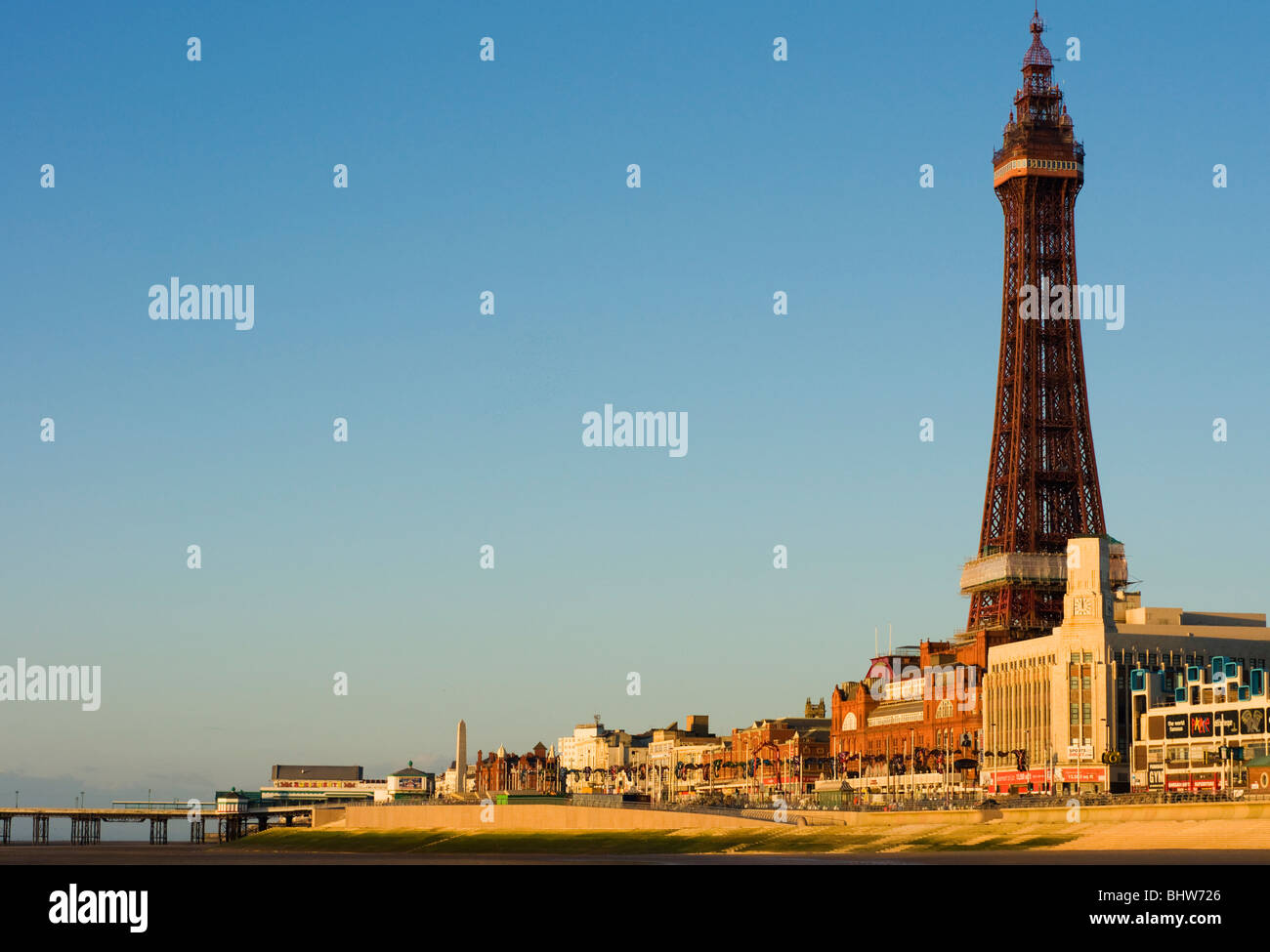 Blackpool piers tower hi-res stock photography and images - Alamy