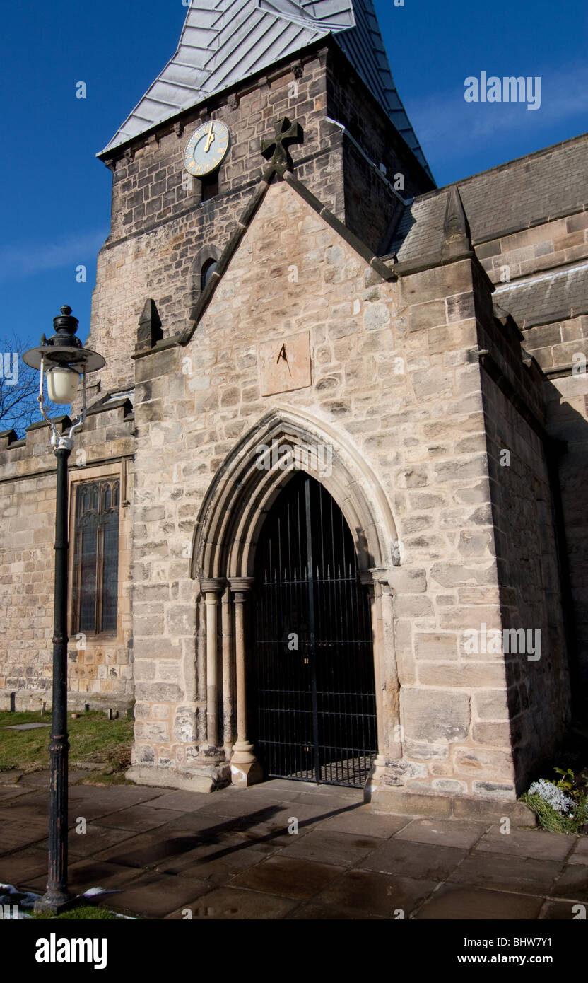 The Holy Cross Church, Ryton Village,near Gateshead Tyne and Wear Stock ...
