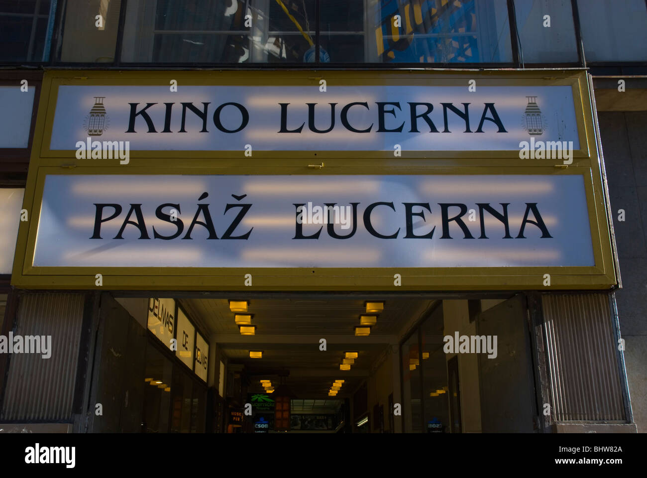 Lucerna passage prague hi-res stock photography and images - Alamy