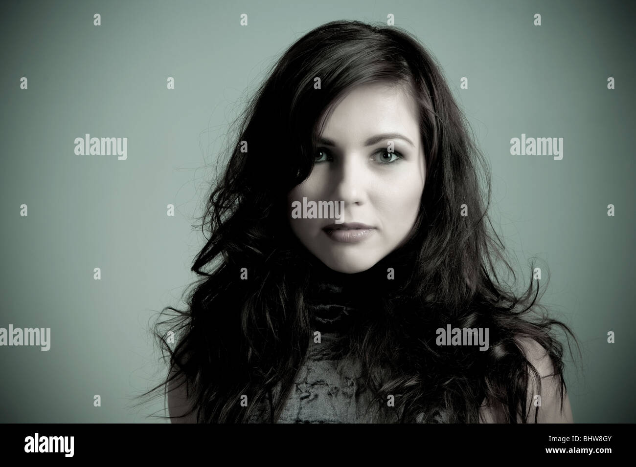 girl portrait Beautiful young lady in studio. Portrait Stock Photo - Alamy