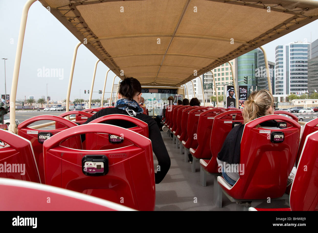 Dubai double decker bus hi-res stock photography and images - Alamy