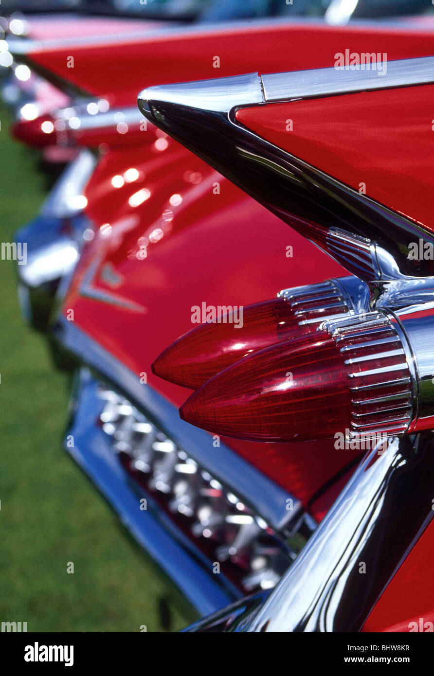 Classic American car tail fins Stock Photo - Alamy