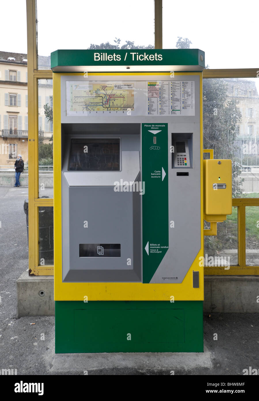 Ticket machine at the tram stop for a local tram / train by Charles ...