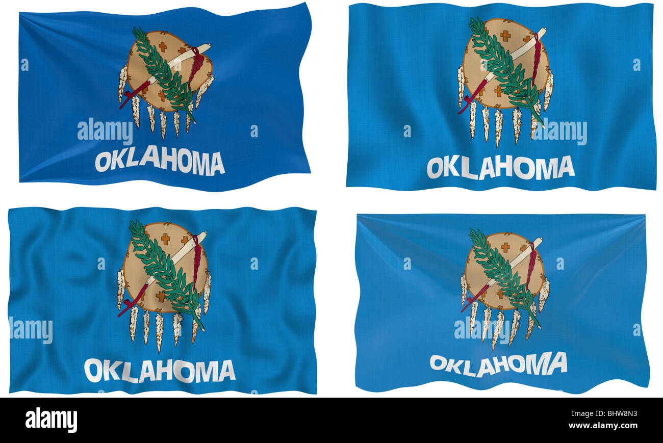 Great Image of the Flag of Oklahoma Stock Photo - Alamy