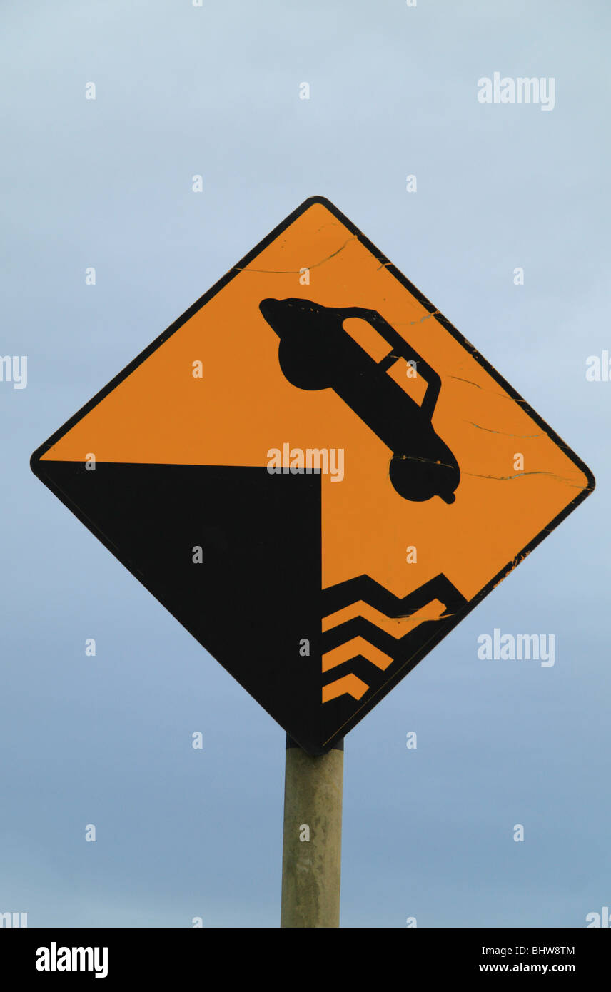 A quay side (harbour) warning sign in Kilmore Quay, Wexford, Ireland ...
