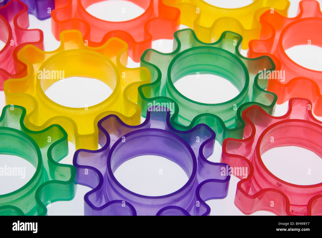 Plastic toy cogs hi-res stock photography and images - Alamy