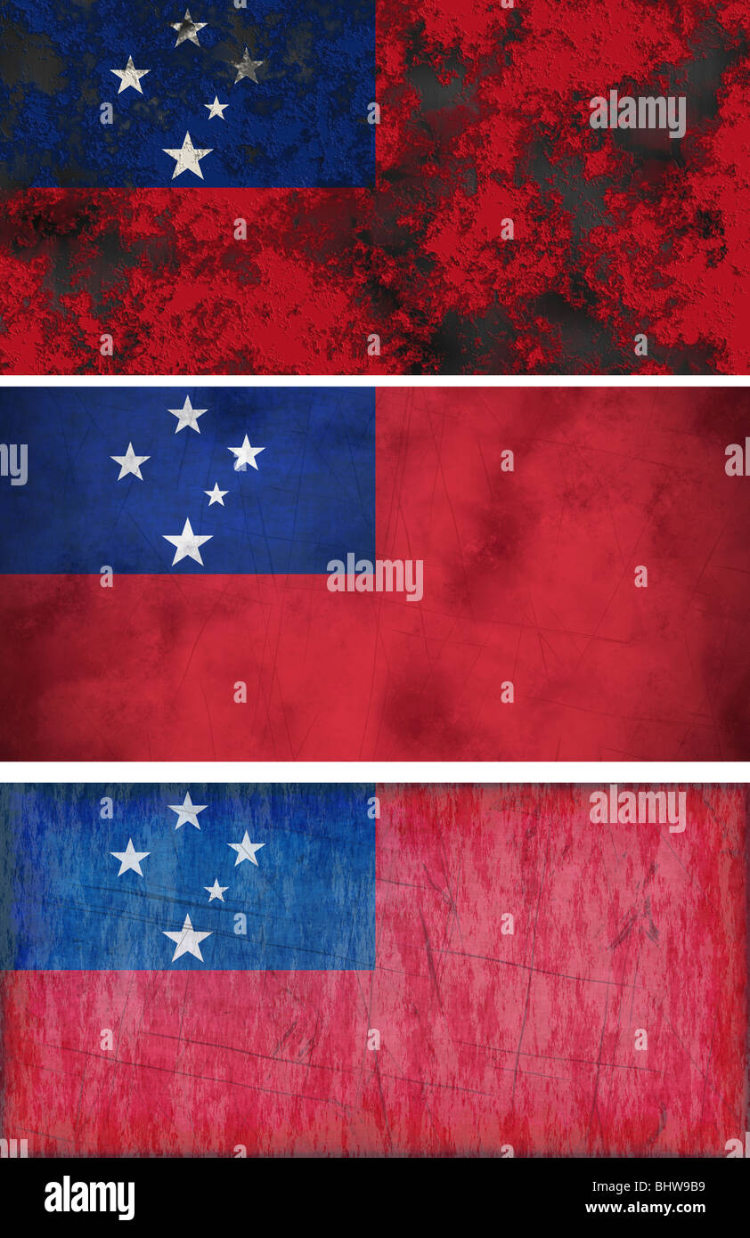 Great Image of the Flag of Samoa Stock Photo - Alamy