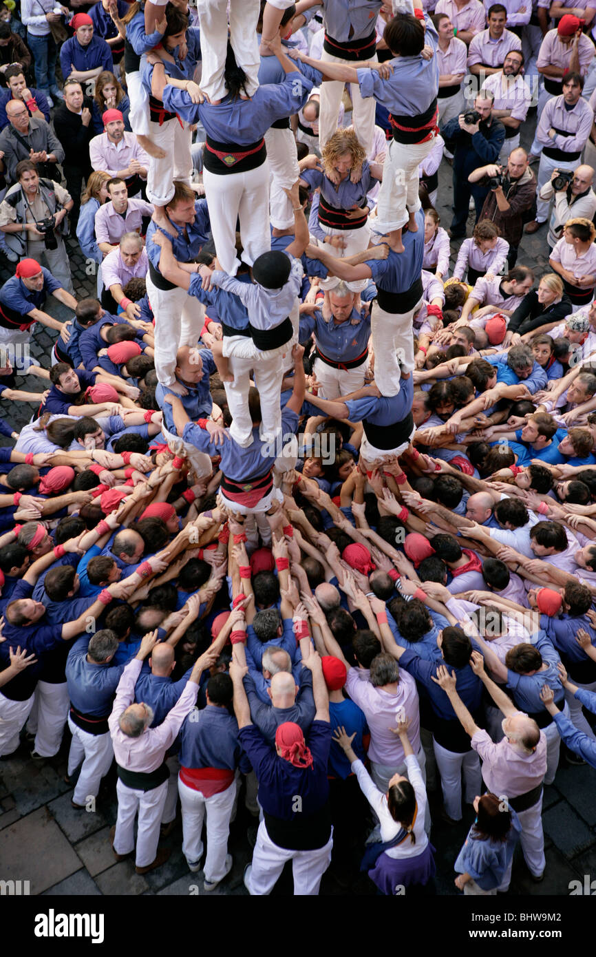 Human castles in girona spain hi-res stock photography and images - Alamy