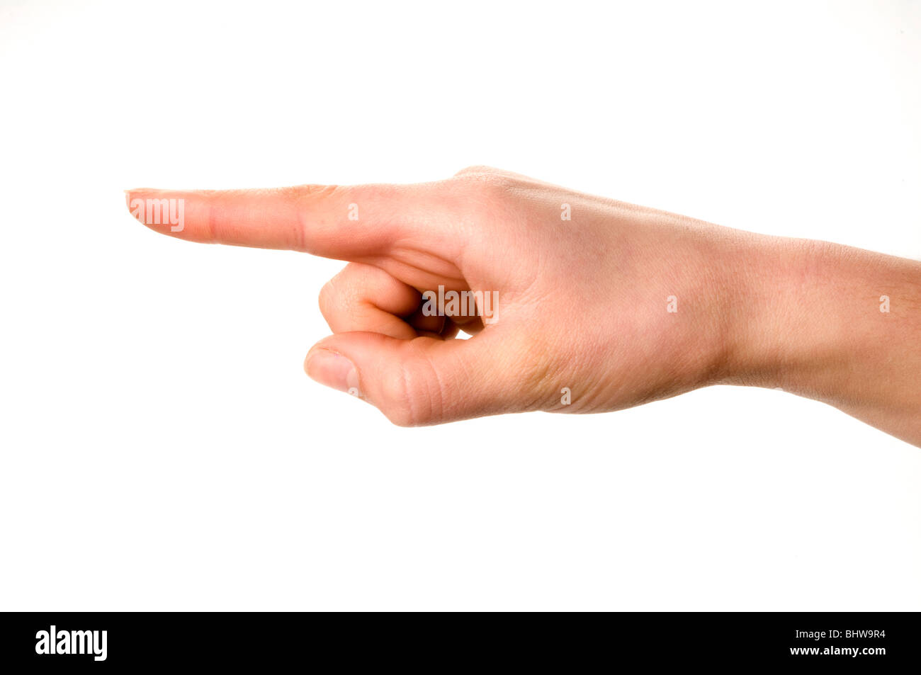 Pointing hand cutout hi-res stock photography and images - Alamy