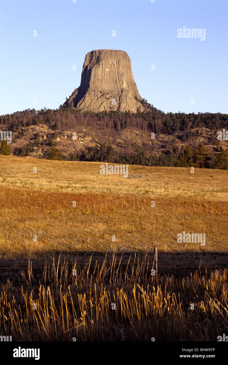 Devils Tower National Monument Stock Photo - Alamy