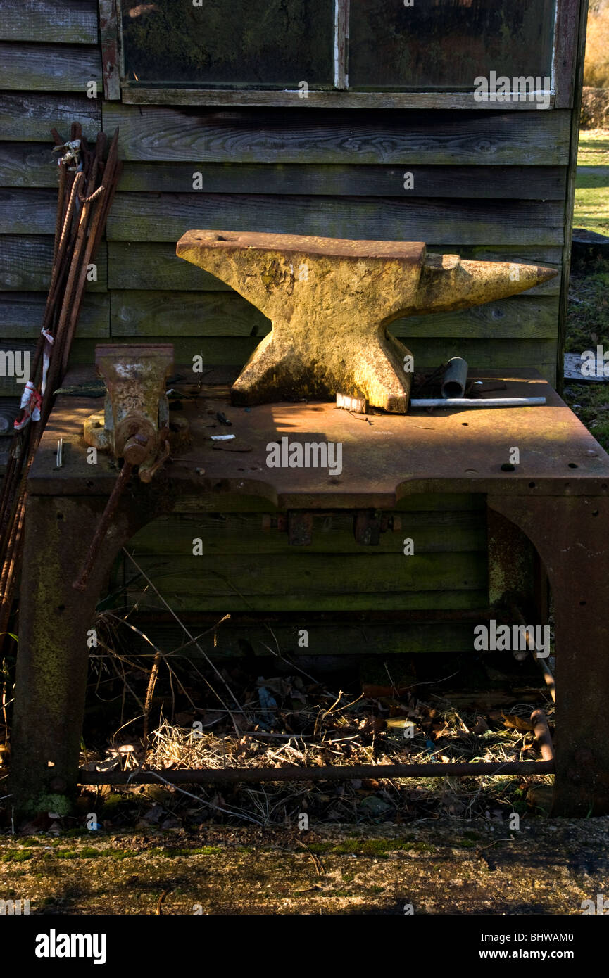 Old anvil blacksmith tools on hi-res stock photography and images - Alamy