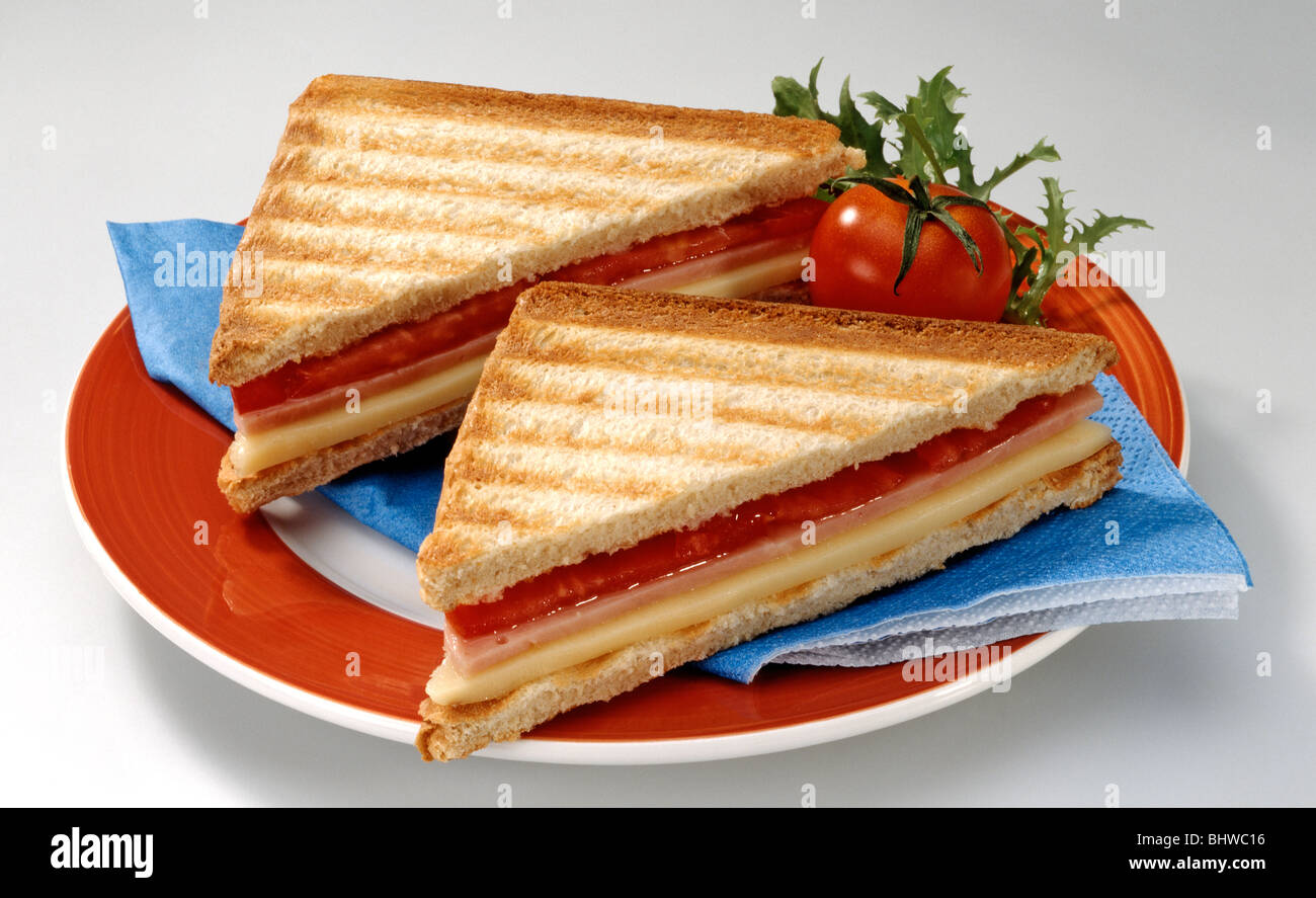 Freshly toasted sandwich Stock Photo - Alamy