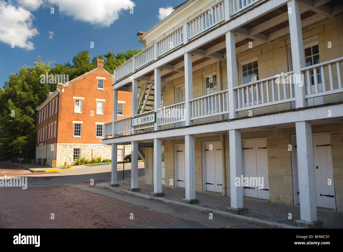 Lohman Building 1839 - Visitor Center in Jefferson City, Missouri Stock ...