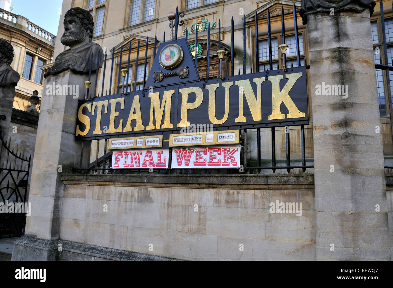 Steampunk Exhibition Signage outside the Museum of the History of ...