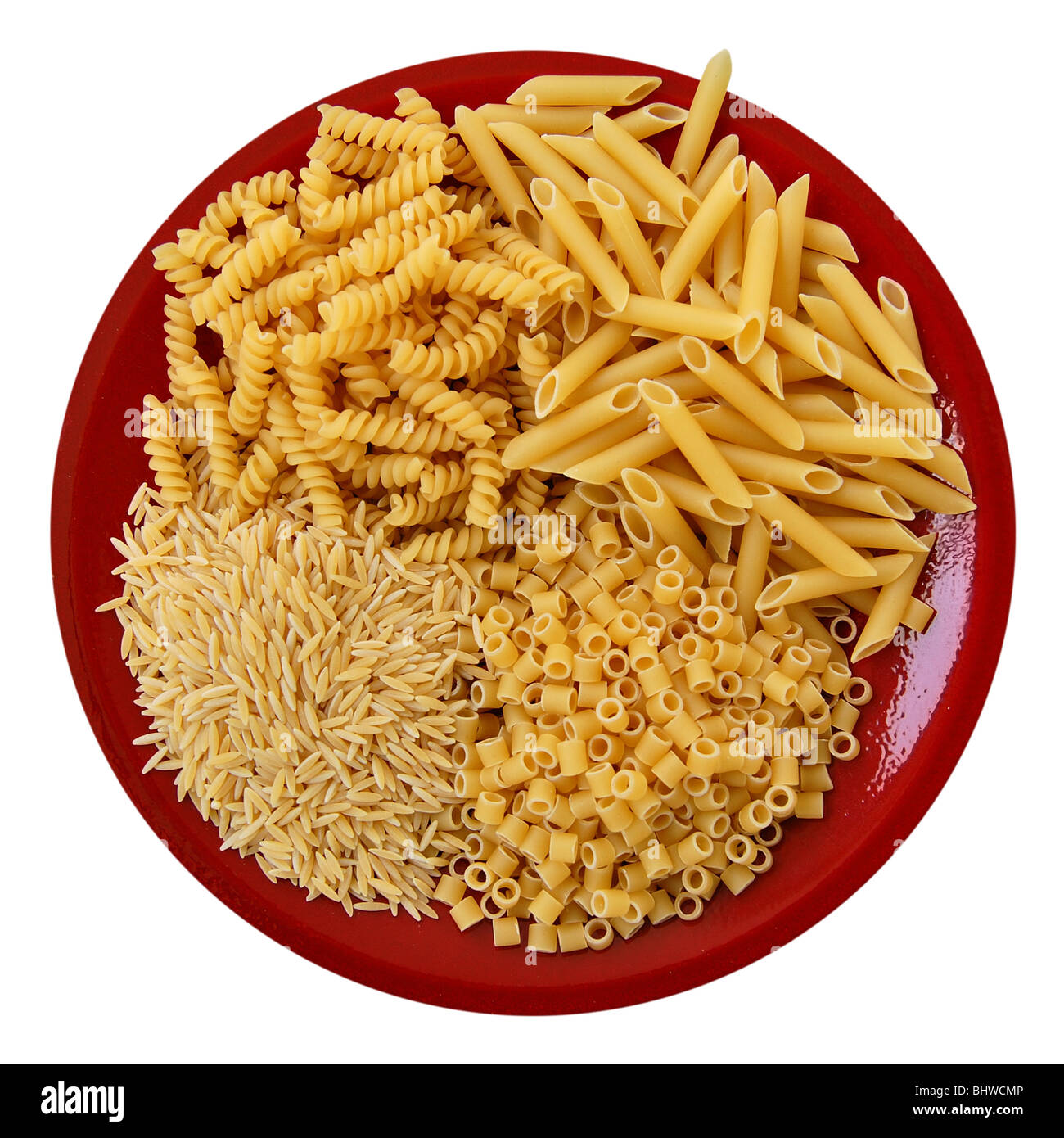 Italian colorful pasta dish Cut Out Stock Images & Pictures - Alamy