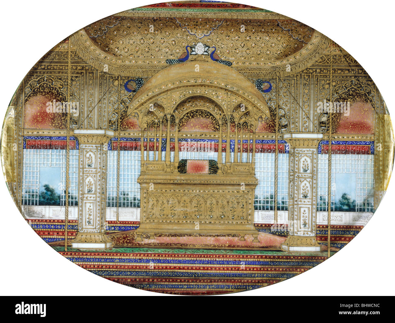 Indian throne hi-res stock photography and images - Alamy