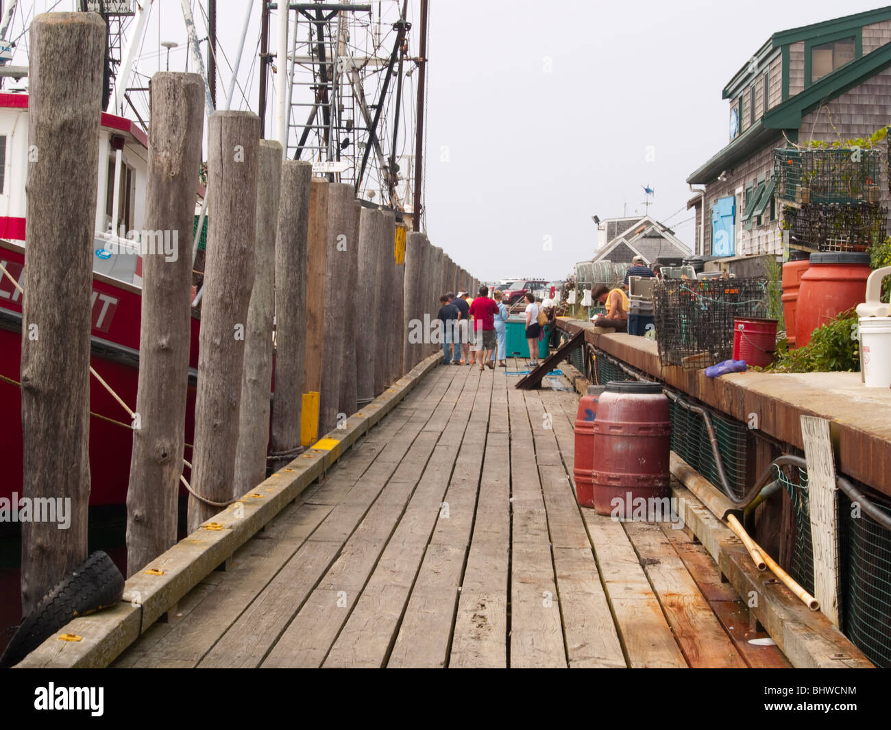 THe harbor area of Menemsha on Martha's Vineyard, Massachusetts USA ...