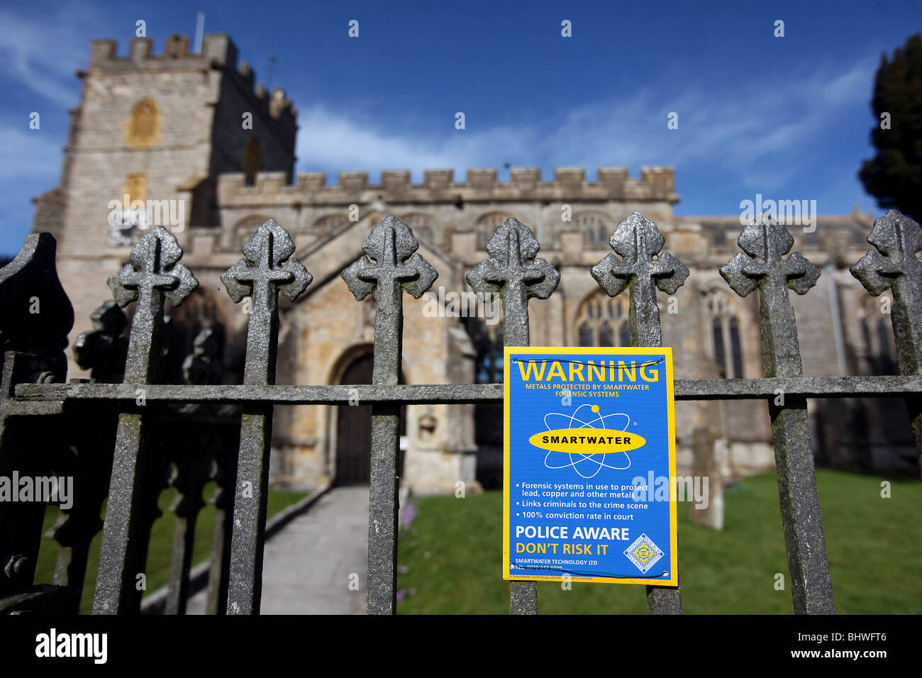 Generic sign for Smartwater, a forensic system used to prevent ...