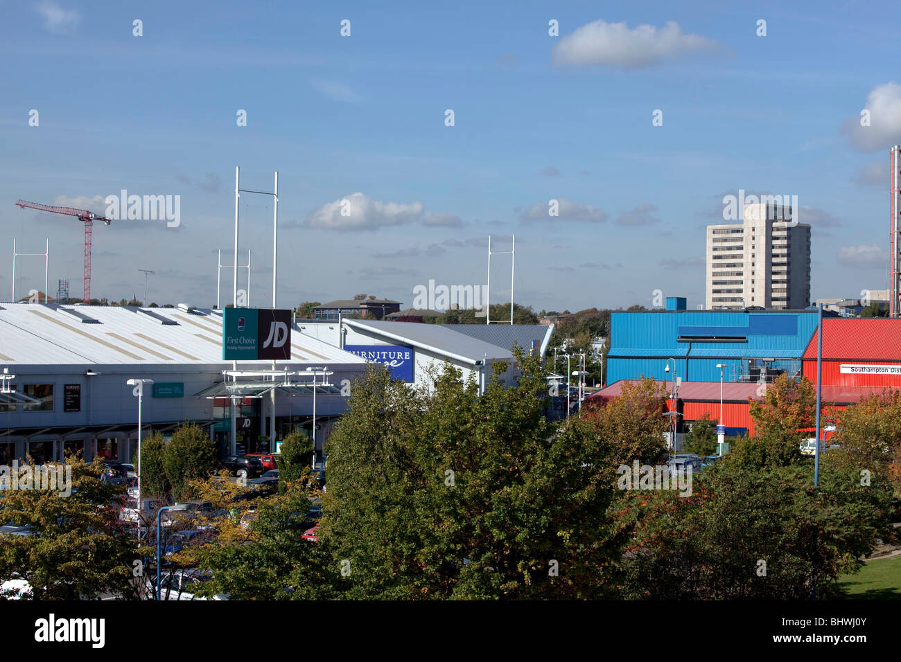 southampton from the walls Stock Photo - Alamy