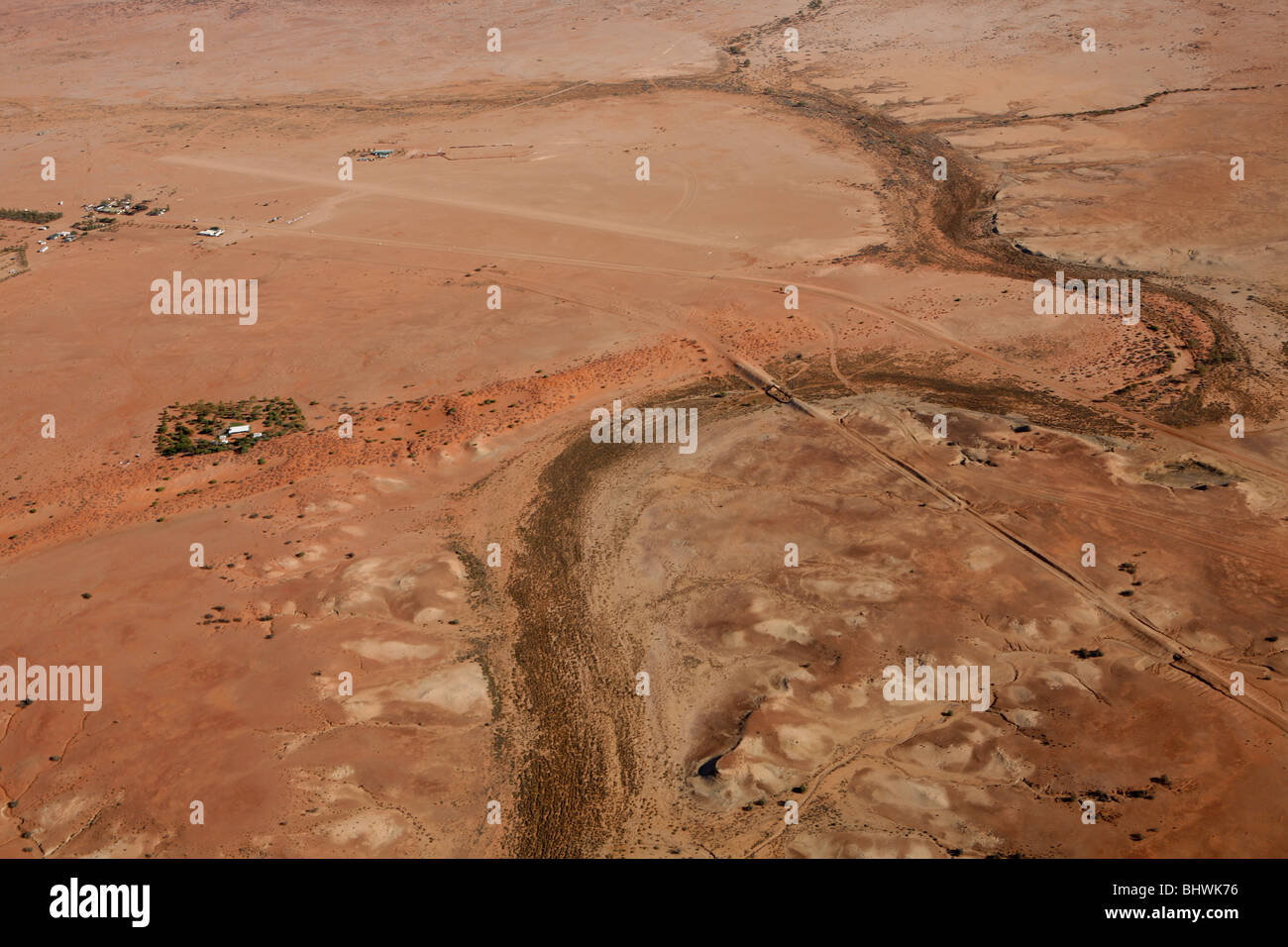 Aerial above the Outback, South Australia Stock Photo - Alamy