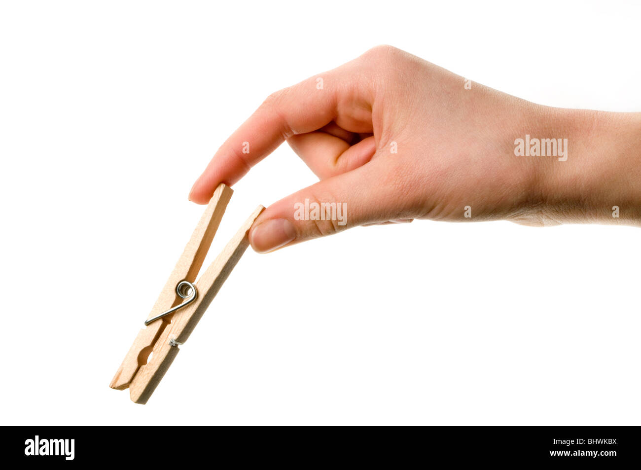hand and clothes pin Stock Photo - Alamy