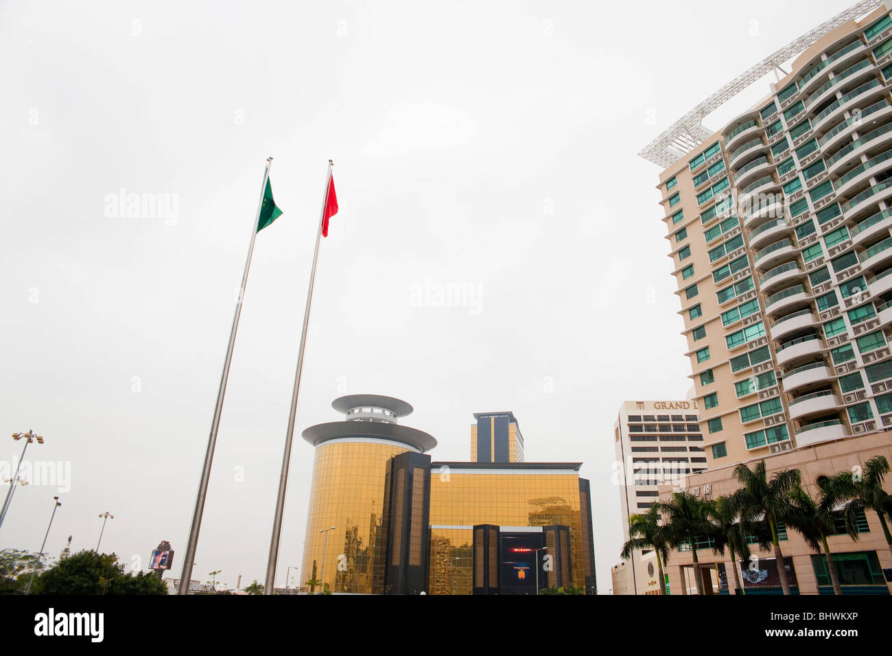 macau golden lotus square Stock Photo - Alamy