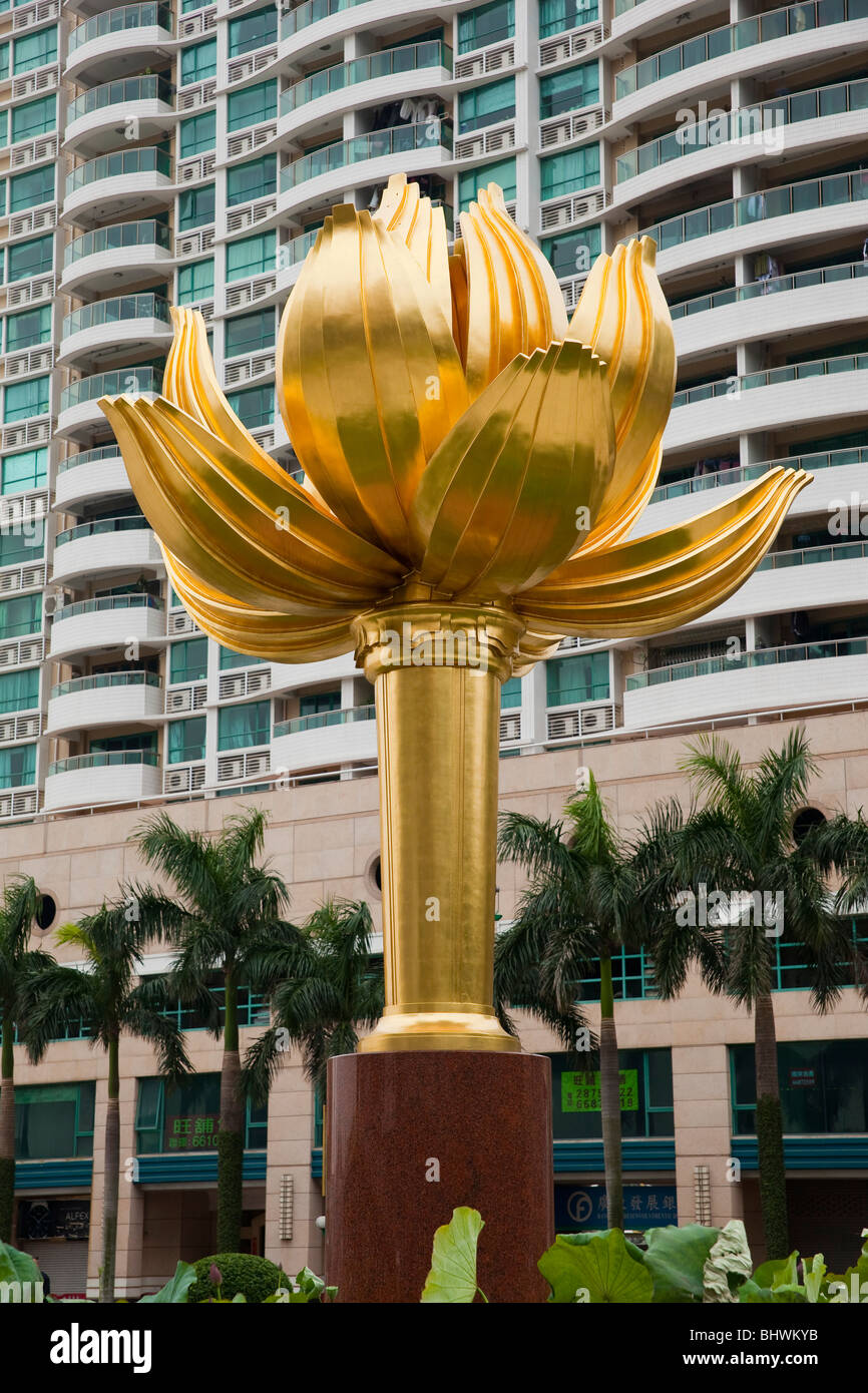 Macau golden lotus square hi-res stock photography and images - Alamy
