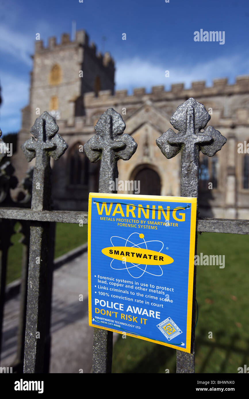 Generic sign for Smartwater, a forensic system used to prevent ...
