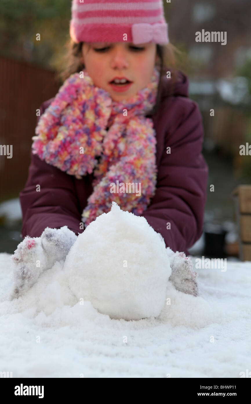 Child snowball hi-res stock photography and images - Alamy