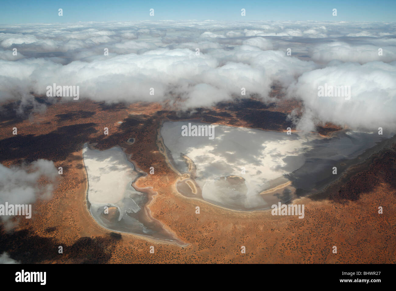Aerial above the Outback, South Australia Stock Photo - Alamy